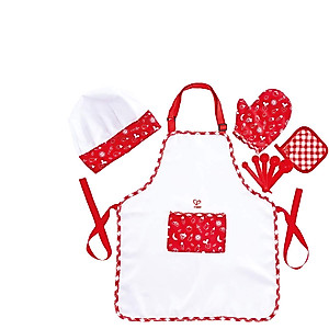 Hape Chef Pack | Chef Dress Up Play Set with Cooking Accessories for Kids