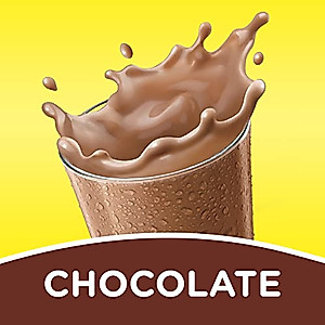 Nesquik Chocolate Flavor Powder Drink Mix Canister, Chocolate, 10 Ounce