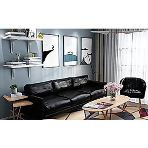 DMAITH Wall Mounted Floating Shelves, 24inch Storage Bookshelf Wooden Display Shelf, Wood Wall Shelves for Bedroom, Bathroom, Living Room, Kitchen