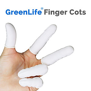 GreenLife® 100/300/500pcs General Finger Cots Finger Protector Finger Support Disposable Latex Nail Cover Durable High Elastic Anti Static Protect Sleeves Tool (100pcs)