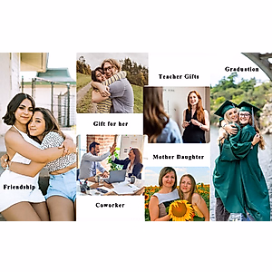 LUXTIK Birthday Gifts for Women Best Friend-Hug Bracelets Jewelry-Unique Personalized Funny Christian Christmas Valentines Day Gifts Stocking Stuffers for Women,Her,Girlfriend,Teacher, no gemstone