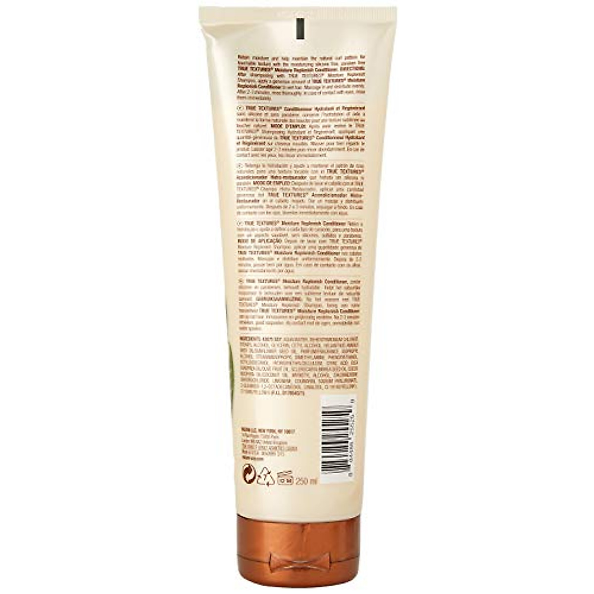 Mizani True Textures Moisture Replenish Conditioner | With Coconut Oil | Silicone & Paraben-Free | For Curly Hair | 8.5 Fl. Oz.