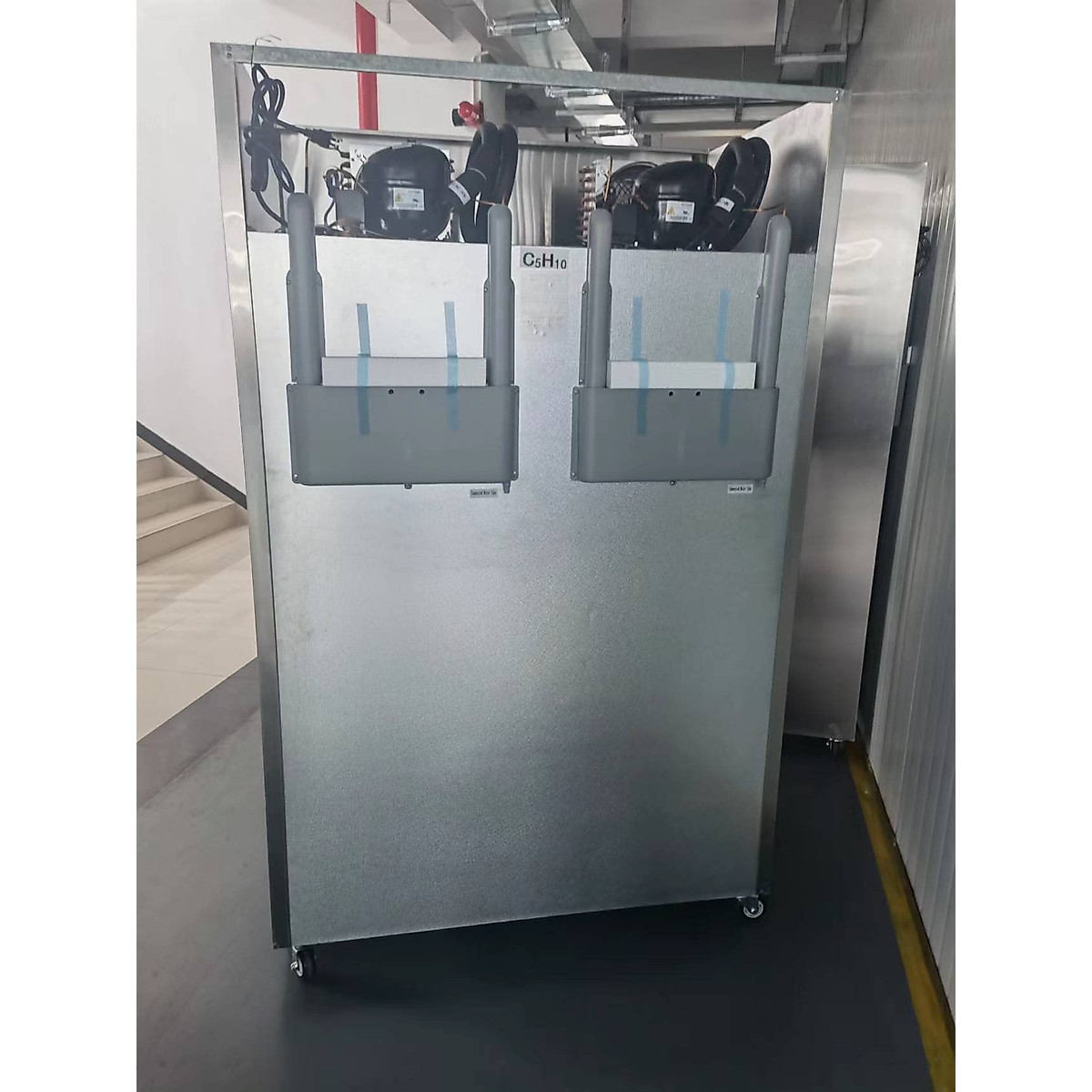 Aceland ARF-48B Reach-in Double door COMBO Refrigerator and Freezer 36 Cu. Ft. for Restaurant, Bar, Shop, Residential(Commercial Kitchen Equipment)