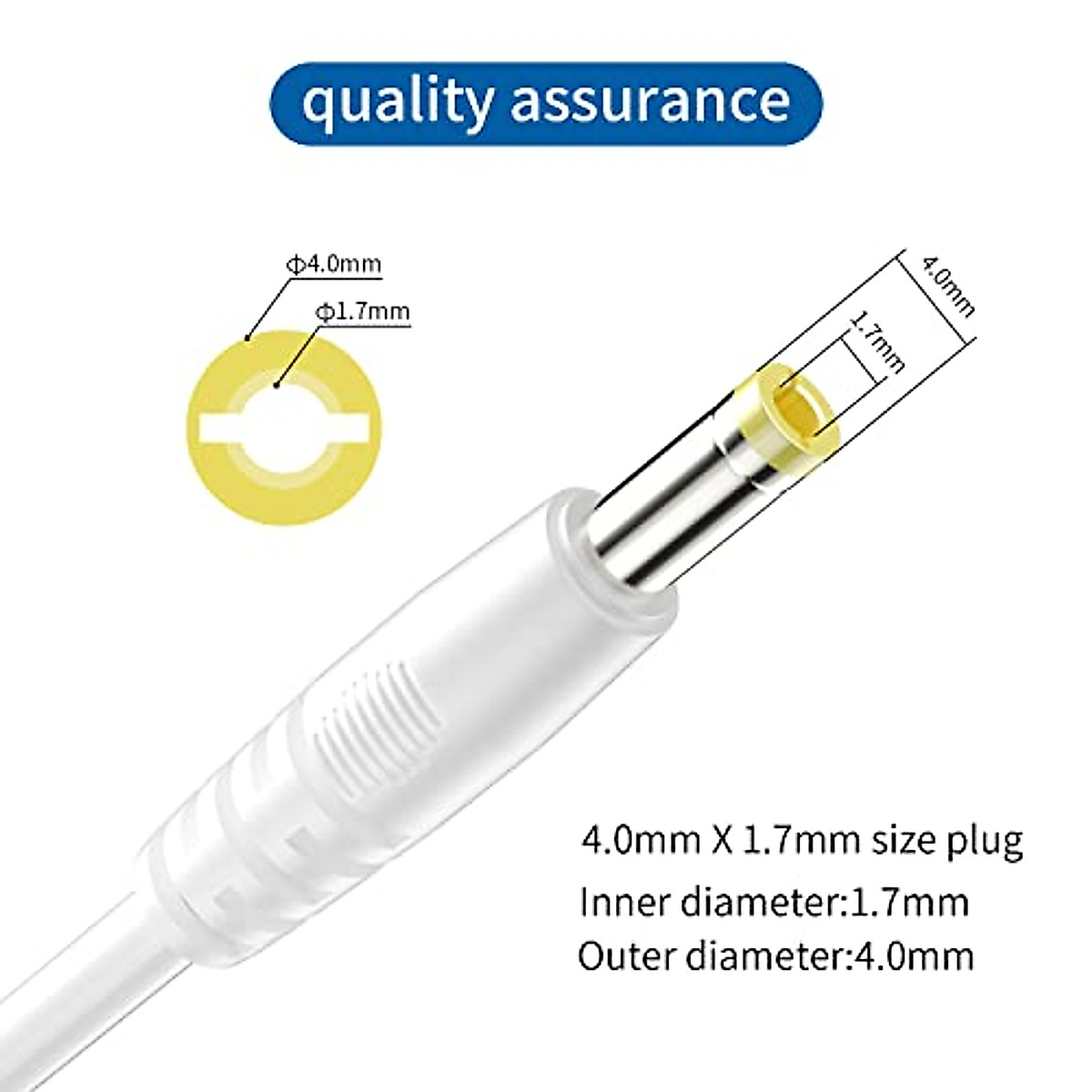 RGEEK PSP Charger Cable, Playstation Portable Charger Cord Charger PSP Compatible with Sony PSP1000 2000 3000 Series, White (4FT)