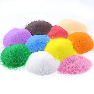 WYOMER Art Sand Colored Sand Art Kit Art Sand Scenic Sand Wedding Sand for Kids' Arts & Crafts, Sand Play DIY Drawing Sandbox Decorations and Crafty Collection Sand Bottles 1.9Lb,10 Colors