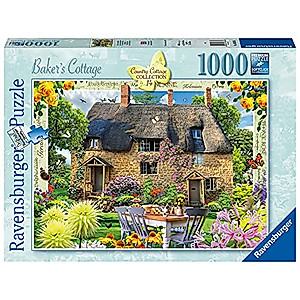 Ravensburger Country Cottage No.14 - Baker's Cottage 1000 Piece Jigsaw Puzzles for Adults & Kids Age 12 Years Up