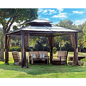 Sunjoy 10 x 12 Chatham Steel Hardtop Gazebo