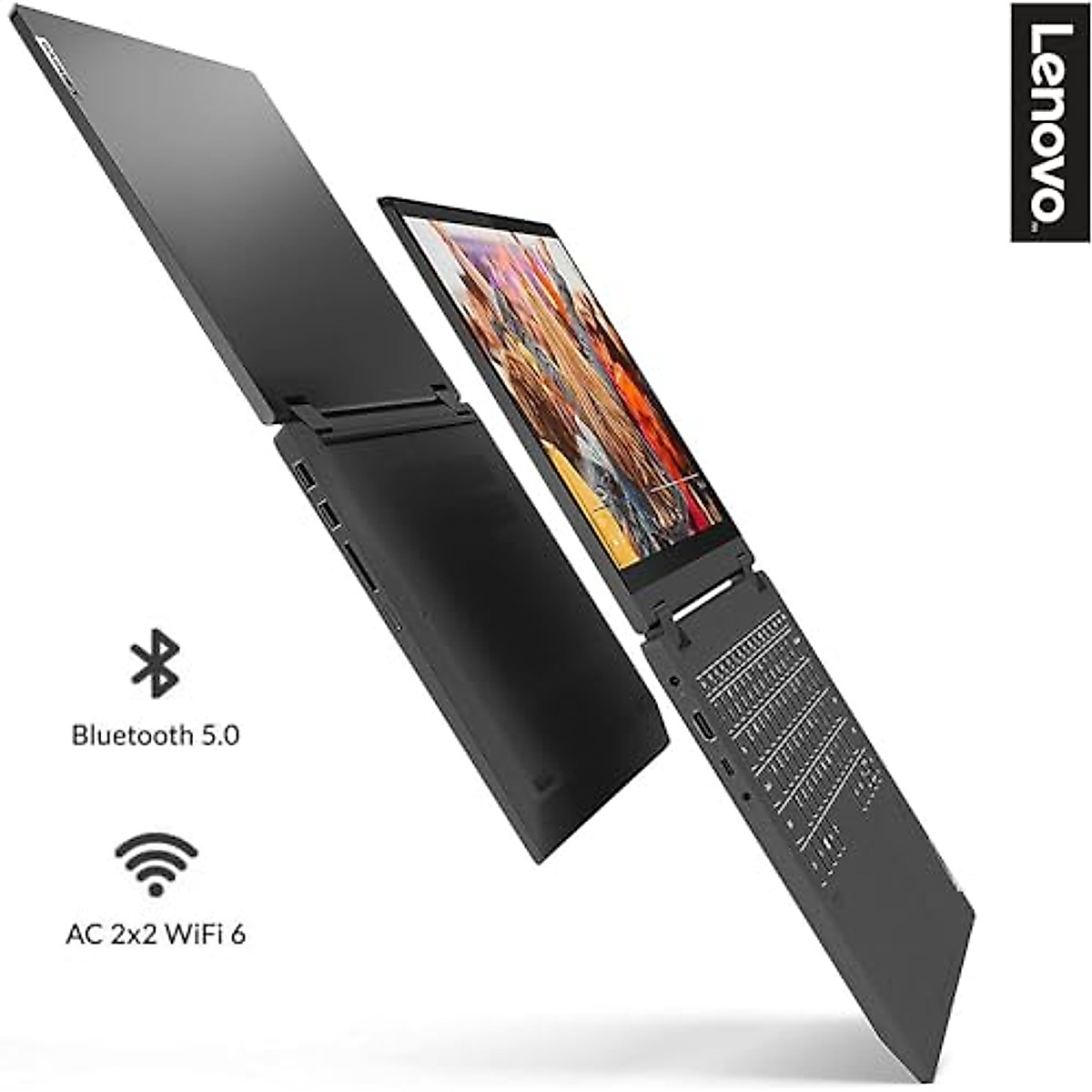 Lenovo Flex 5 Laptop, 14.0" FHD Touch Display, AMD Ryzen 7 5700U, AMD Radeon Graphics, Backlit Keyboard, Fingerprint Reader, Long Battery Life, Windows 11 (16GB RAM | 1TB PCIe SSD)