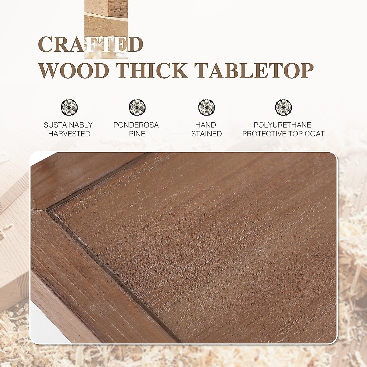 PHI VILLA Accent Cabinet with Doors Hollow-Carved Cabinet Farmhouse Antique Cabinet Credenza Buffet Cabinet for Entryway Living Room Storage Cabinet White