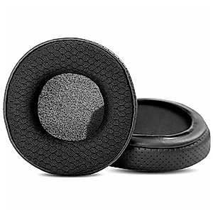 TaiZiChangQin DN-HP500 Upgrade Ear Pads Ear Cushions Replacement Compatible with Denon DN-HP500 AH-D210 Headphone Fabric Earpads Black