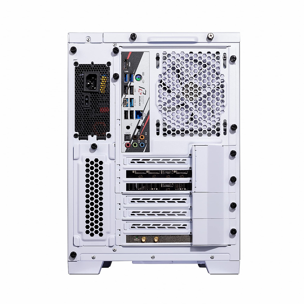 Velztorm Mini Lux Gaming Desktop PC (AMD Ryzen 9 5950X 16-Core, Radeon RX 7900 XTX, 64GB RAM, 2TB PCIe SSD + 6TB HDD (3.5), WiFi, USB 3.2, HDMI, Display Port, Win 10 Pro)