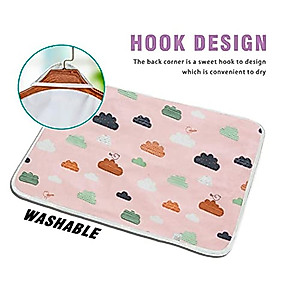 Waterproof Baby Diaper Changing Pad Multi Function Diaper Change Mat for Girls Boys Newborn Washable Reusable Breathable Leak Proof Infant Mattress19.6X27.5 in