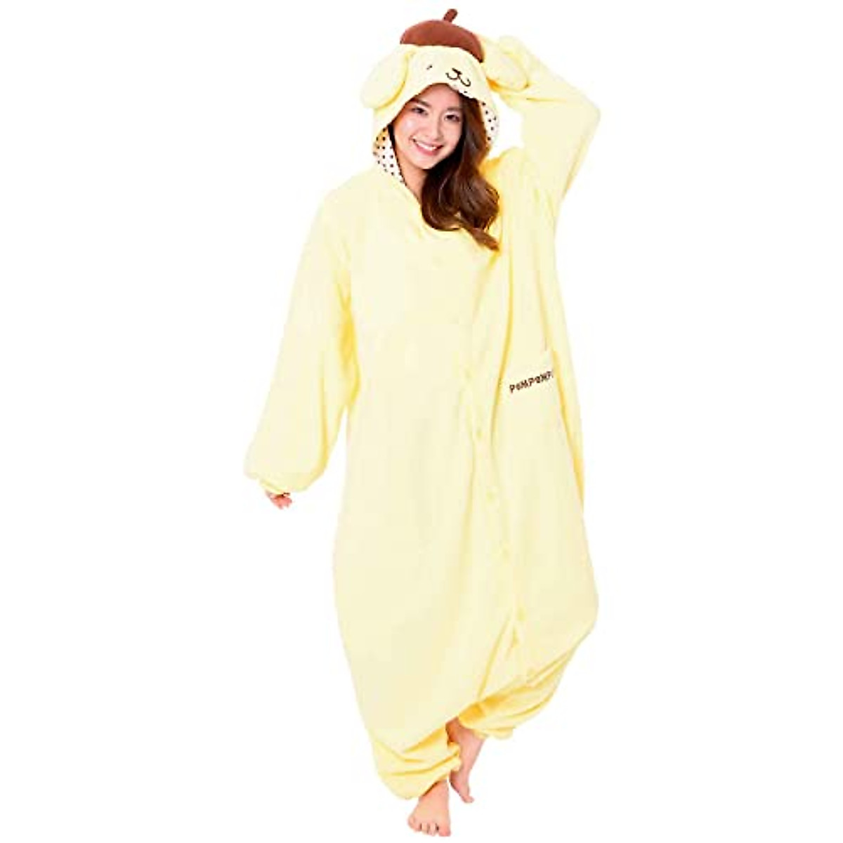 SAZAC Kigurumi - Pompompurin - Onesie Jumpsuit Halloween Costume (X-Large)