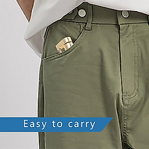 Fogfar 1 PC Auto Trailer Lock, 1/4In in Diameter, Hook Connector Small Trailer Lock for Tow Boat RV Truck Car's Coupler 3/4 in Span (Gold)