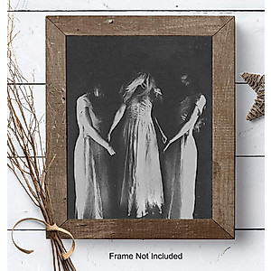 Witch Decor - Wicca Wall Decor - Pagan Gifts - Paganism - Witches Coven - Witchcraft Wiccan Supplies - Gothic Wall Art Poster - Scary Creepy Goth Room Decor Picture - Satanic Black Magic