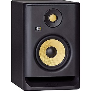 KRK ROKIT 5 G4 5" 2-Way Studio Monitor (Pair) Bundle with Mackie Big Knob Monitor Controller, 2x Pads 2x TRS-XLR Cable