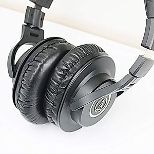 NewFantasia Replacement Earpads Compatible with Audio Technica ATH-M50x, ATH-M40x, M50S, M20x, M30x, ATH-SX1 Headphones Sheepskin Leather Memory Foam Ear Cushions