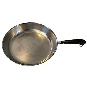 12" Revere Ware Copper Clad Frying Pan with Lid