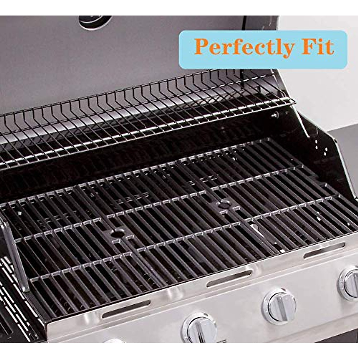 GasSaf Grill Grates Replacement for Backyard GBC1255W, GBC1460W, BC1461W, Uniflame GBC1059WB, GBC1143W-C, Better Homes & Garden GBC1362W, GBC1562W and Other Grills (16 1/4 X 29 5/8")(Set of 3-Pack)