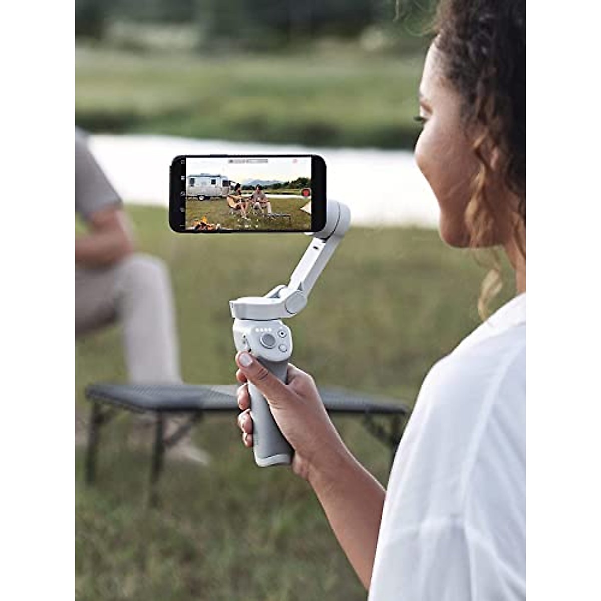 DJI OM 4 SE - 3-Axis Smartphone Gimbal Stabilizer with Tripod, Magnetic Design, Portable and Foldable, ActiveTrack 3.0, Story Mode, Vlogging Stabilizer, YouTube TikTok Video, for Android and iPhone