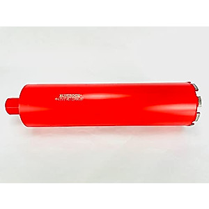 4.5" Inch Diamond Wet Core Drill Bit 1-1/4” Threaded by BLUEROCK Tools for Concrete Rebar Asphalt Brick Rock Masonry Hole Barrel Coring 4-1/2"