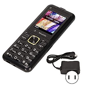 ASHATA W23 Ultra Thin 2G Mobile Phone for Senior, Big Speaker and Voice, Multifunctional Long Standby Unlocked Cellphone, 3 Card 3 Standby, 16GB Memory Card(Gold)