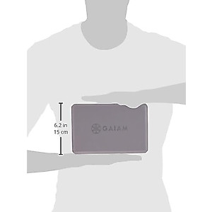 Gaiam Yoga Block - Supportive Latex-Free Eva Foam - Soft Non-Slip Surface with Beveled Edges for Yoga, Pilates, Meditation - Yoga Accessories for Stability, Balance, Deepen Stretches