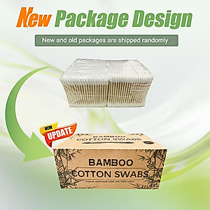 1200pcs Precision Tip Cotton Swabs for Makeup, Bamboo Sticks and Double Pointed