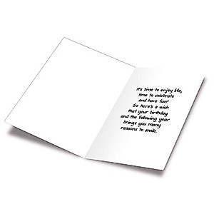 Happy 65th Birthday Card | Made in America | Eco-Friendly | Thick Card Stock with Premium Envelope 5in x 7.75in | Packaged in Protective Mailer | Prime Greetings