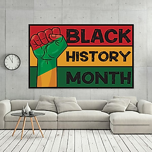 Black History Month Backdrop Black History Month Banner Black History Decor Juneteenth Decoration and Supplies for Home Classroom Office