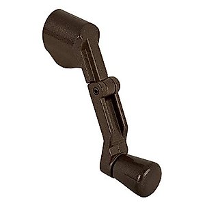 Prime-Line H 4319Operator Folding Crank Handle, 11/32 inch, Bronze Painted Finish, Split Shaft, (2-pack)