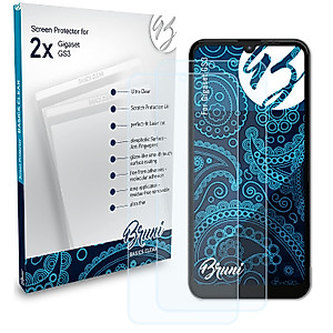 Bruni Screen Protector compatible with Gigaset GS3 Protector Film, crystal clear Protective Film (2X)