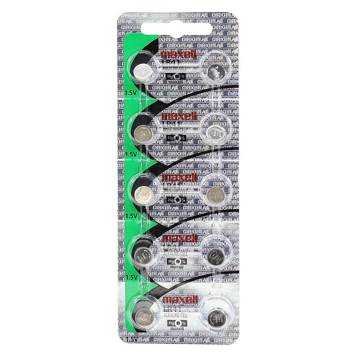 Maxell 1.5v Lr41 Button Cell Batteries (20 Pcs)