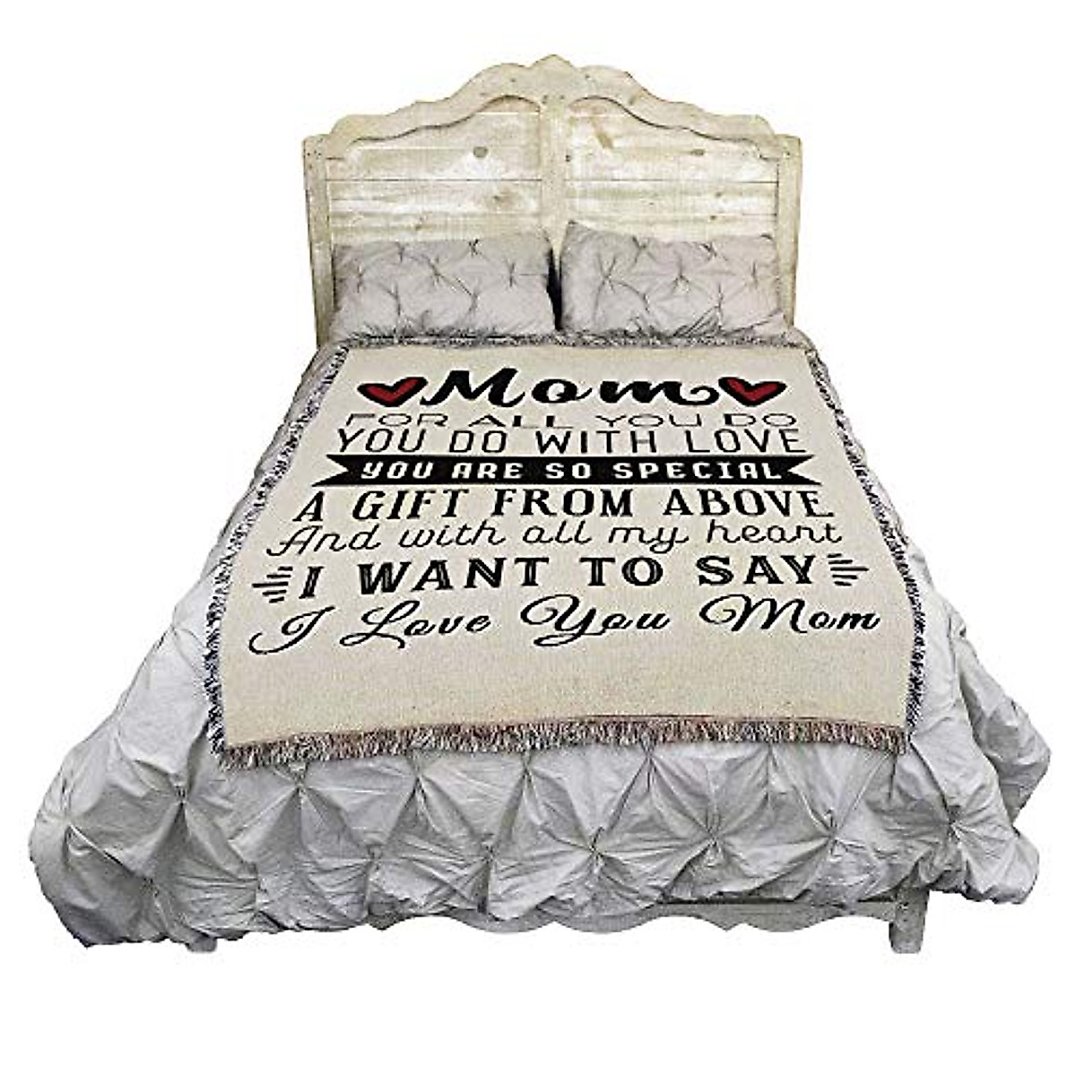 Pure Country Weavers Mom for All You Do Blanket - Gift Tapestry Throw Woven from Cotton - Made in The USA (72x54)