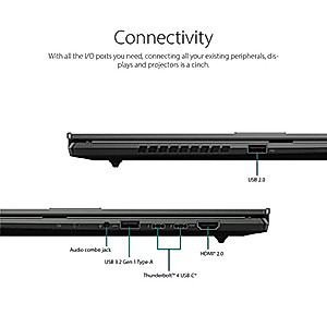 Asus 2022 Latest Vivobook S 14X 14.5 OLED 2.8K 120Hz Laptop, 14 Cores Intel Evo 12th Gen i7-12700H, 100% DCI-P3 Pantone 600nits 16:10, Wi-Fi 6E, Backlit KB, Thunderbolt 4 (16GB RAM