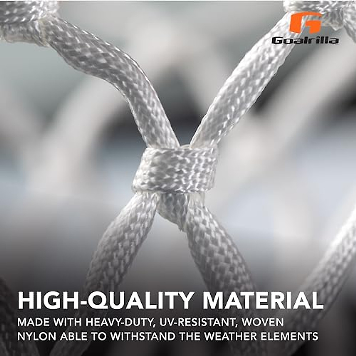 Goalrilla Ultra Heavy Duty All-Weather Nylon Net, White (B2602W)