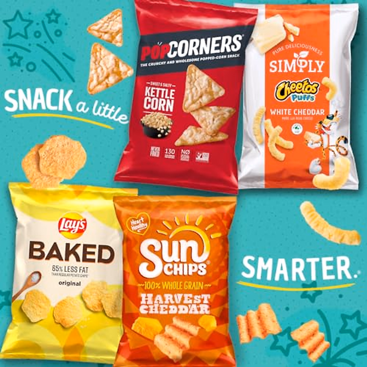 Baked, Lay's Original Potato Crisps, 0.875 Ounce (Pack of 40)