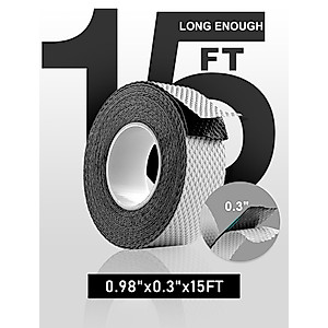 EVOULTES Self Fusing Silicone Tape, 15Ft Silicone Grip Tape for Handle Sealing Rubber Tape, No Adhesive Handle Grip Tape for Pull Up Bar, Barbell, Gym Equipment & Tools