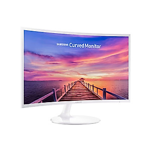 SAMSUNG Curved Monitor for Business Gaming 27" FHD 1920 * 1080 LED Widescreen AMD FreeSync 4ms Response Time 60Hz Refresh Rate Ultra-Slim HDMI DisplayPort Anti-Glare HDMI Cable (27inch) (27inch)
