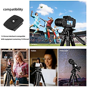 Tripod for Camera, 72 inch Tall Camera Tripod & Monopod with Remote, Professional Heavy Duty Tripod Stand for DSRL Cameras, Cell Phones, ipad, Compatiable with Canon, Nikon, Sony
