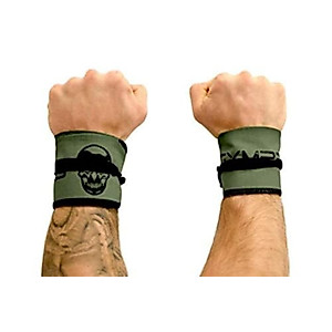 Gymreapers Strength Wrist Wraps for Cross Training, Olympic Lifting, Strength Training, WOD Workouts - Strong Wrist Support for Men and Women - Fits All Wrist Sizes | Men and Women (Ranger Green)