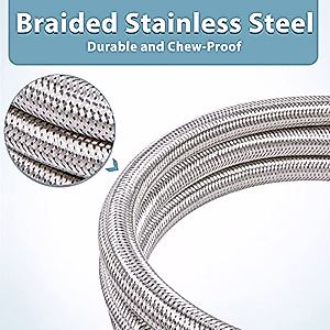 SHINESTAR 5FT Propane Adapter Hose with Gauge for Coleman Camping Stove, Mr. Heater Buddy Heater, and Other Portable Propane Appliances, POL Connection