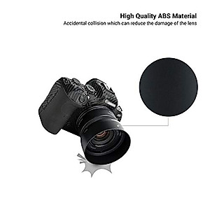Lens Hood for Canon RF 50mm F1.8 STM on EOS R6 R5 RP R Camera, Reversible Lens Shade Replace Canon ES-65B Lens Hood, Compatible with 43mm Filters and 43mm Lens Cap