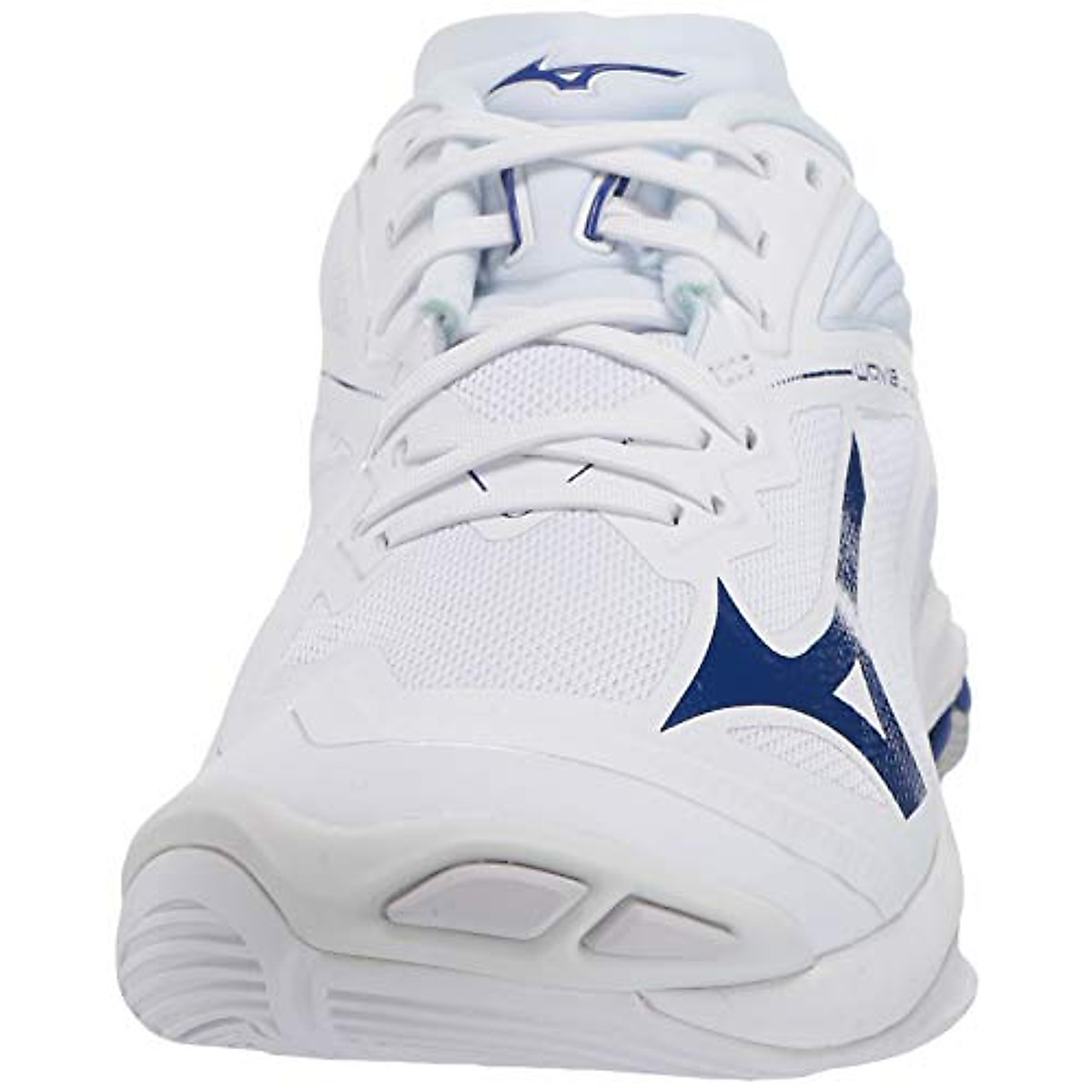 Mizuno Wave Lightning Z6 Mens Volleyball Shoe, White-Navy, 11