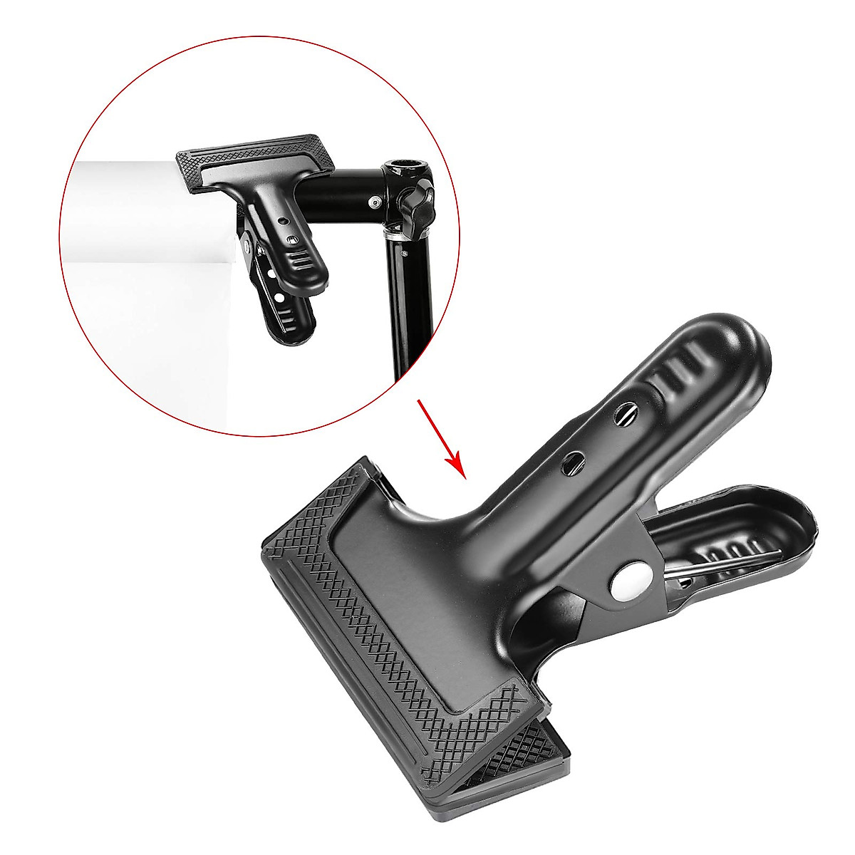 Neewer 10-Pack Set Heavy Duty Muslin Spring Clamps Clips 4 1/4 inch for Photo Studio Backdrops Backgrounds Woodworking