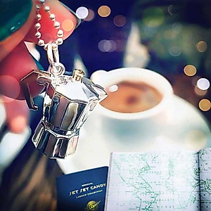 Jet Set Candy Sterling Silver Italian Espresso Pot Travel Charm
