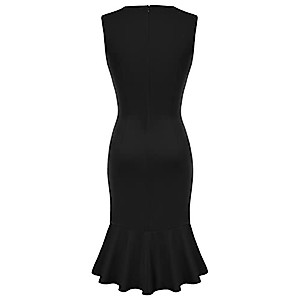 GRACE KARIN Womens Dresses Tight-Fitting Cocktail Party Wiggle Dress Skirt Black