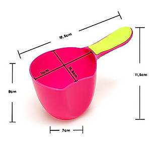 Baby Bath Waterfall Rinser, RainbowBaby Shampoo Rinse Cup Head Washing Baby Tub Water Scoop, Tear-Free Baby Bath Mug (Green)