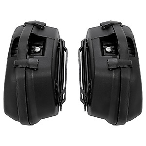 KUAFU Hard Saddle Bag Trunk With Lights Locks Compatible with Can-am Spyder ROADSTER RS ST Honda Street 28L
