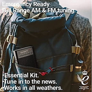 Rechargeable FM/AM Pocket Radio | Mini Portable Radio with 10 Hours of Playback, USB Charging and Headphone Jack | Majority Belford Go FM and AM Radio | Clear Sound Quality and Excellent Reception